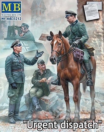 Master Box 35212 World War II: German Military Men Urgent Dispatch 1 35 ...