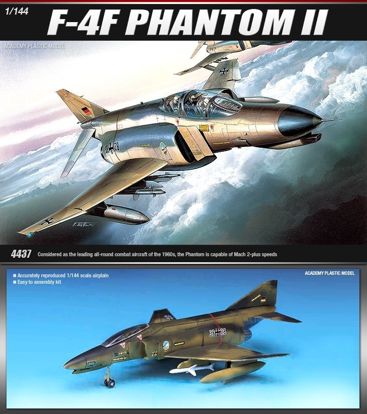 Academy 12611 F-4F Phantom II 1 144 - 1:144 - Military Aircraft