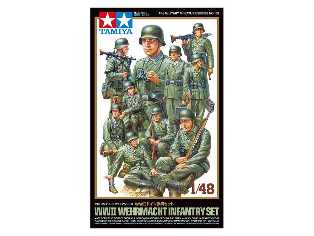 Tamiya 32602 WWII Wehrmacht Infantry Set 1 48 - scale 1:48 - Figures