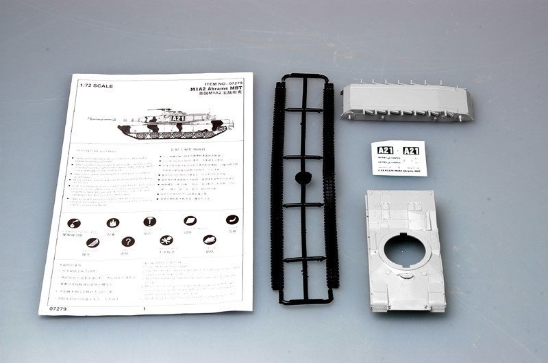 Trumpeter 07279 M1A2 Abrams MBT (1:72) - auf 1945 - 1 72 - Military ...