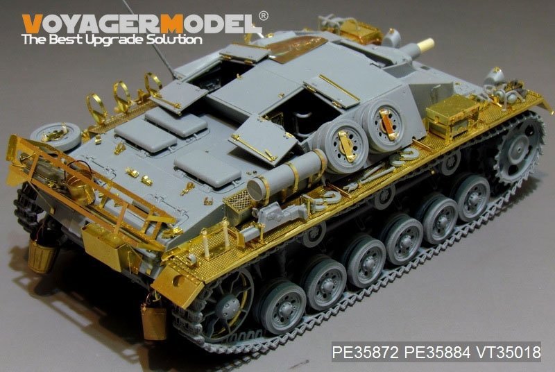 Voyager Model PE35872 WWII German StuG.III Ausf.C D Africa troop Basic ...