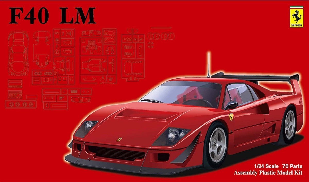 Fujimi 126456 Ferrari F40 LM (1:24) - 1:24 - Car models
