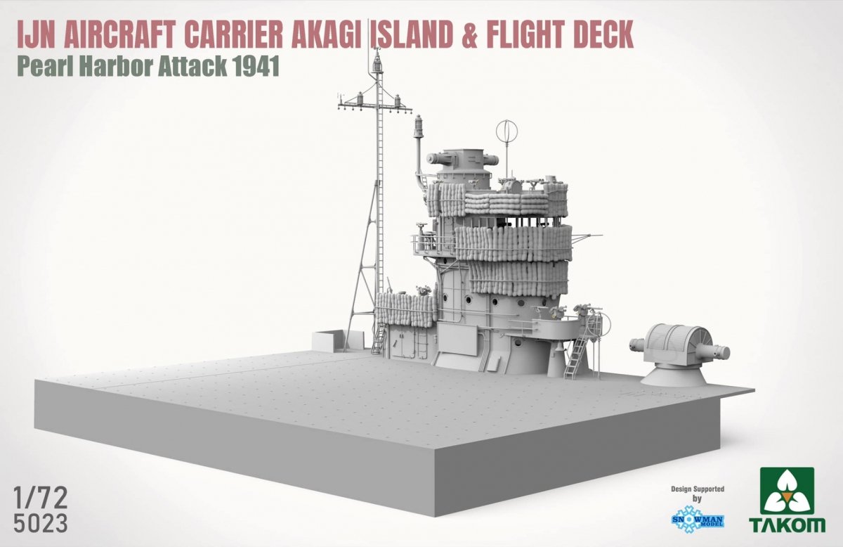Takom 5023 IJN Aircraft Carrier Akagi - Island And Flight Deck, Pearl ...