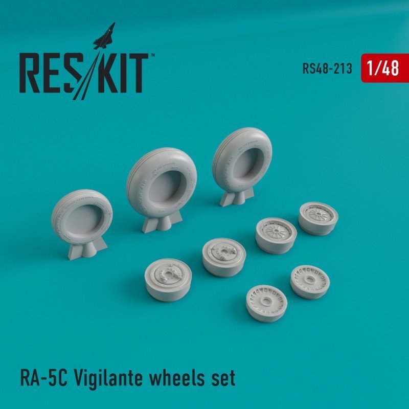 RESKIT RS48-0213 RA-5 Vigilante wheels set 1 48 - RES KIT - scale 1 48 ...