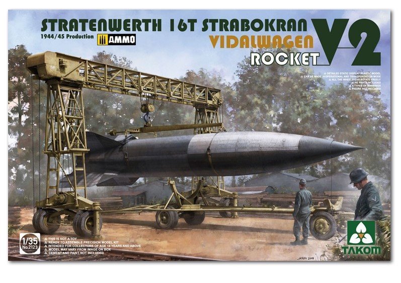 Takom 2123 Stratenwerth 16T Strabokran Vidalwagen V2 Rocket 1 35 ...