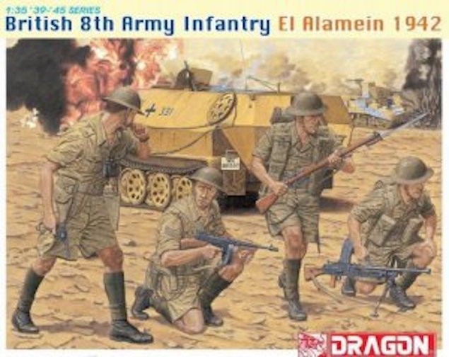 Dragon 6390 British 8th Army ,El Alamein 1942 (1:35) - scale 1:35 - Figures