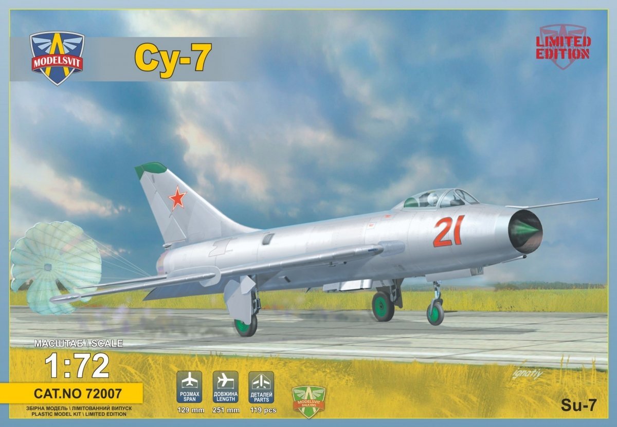 Modelsvit 72007 Sukhoi Su-7 Soviet fighter 1 72 - odrzutowe - 1:72 ...