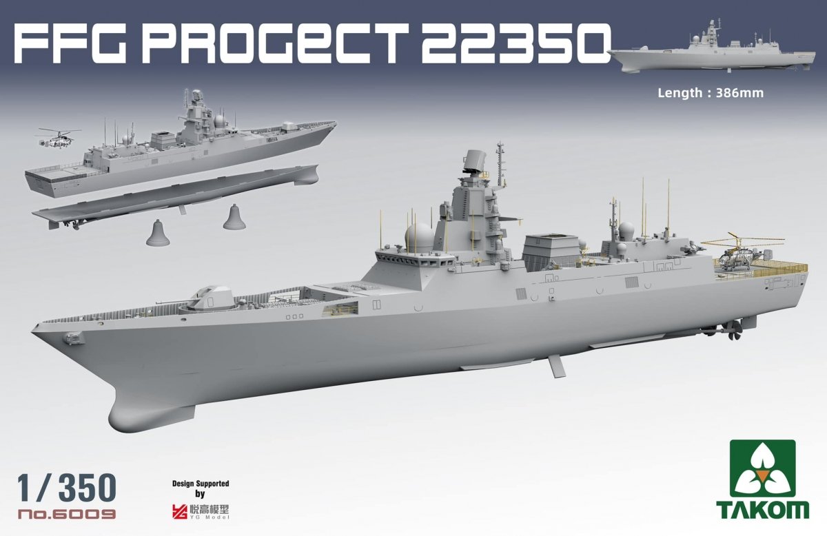Takom 6009 Admiral Gorshkov-class frigate FFG Project 22350 1 350 ...