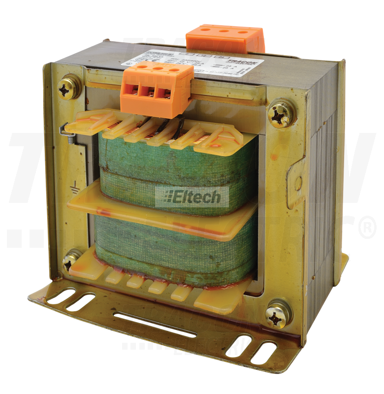 Transformator bezpieczeństwa, jednofazowy 230-400V / 12-24V max 600VA TVTRB-600-B - ELTECH Poznań