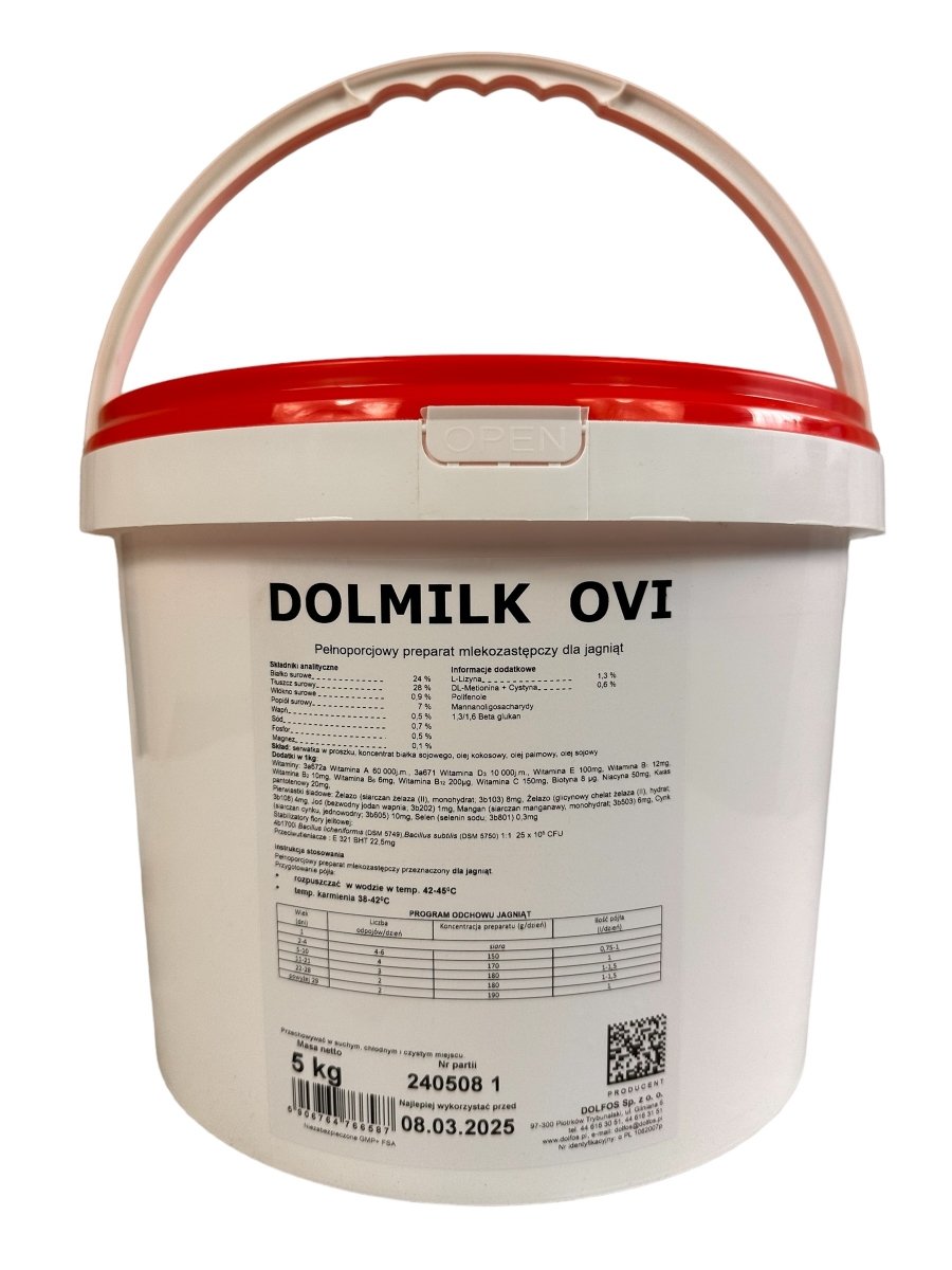 Dolfos Dolmilk OVI mleko dla jagniąt, alpak, owiec 5kg