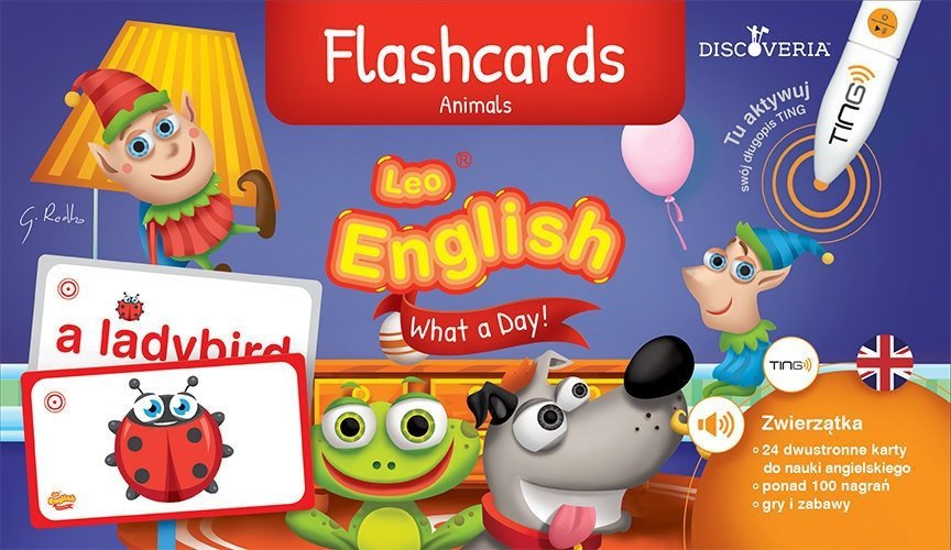 Ting. Leo English. Flashcards. Animals - Anna Caudle | Tak Czytam