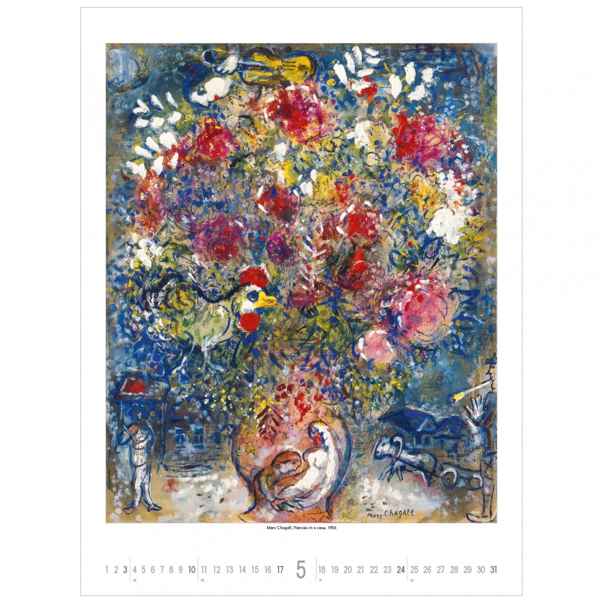 Kalendarza ścienny wieloplanszowy MARC CHAGALL 2026