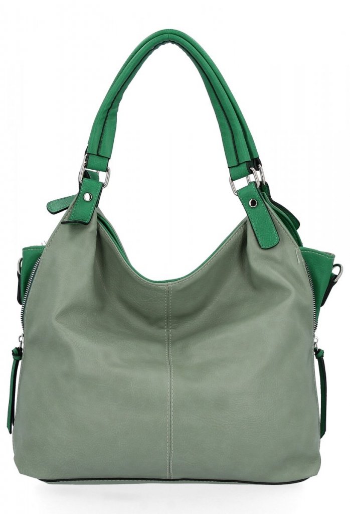 Uniwersalna Torebka Damska XL firmy Hernan HB0153 Jasno Zielona ...