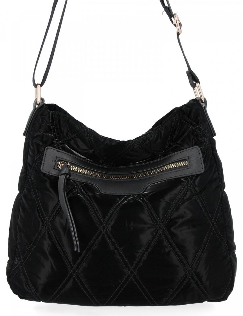 Pikowana Torebka Listonoszka firmy Herisson 1252L80145 Czarna ...