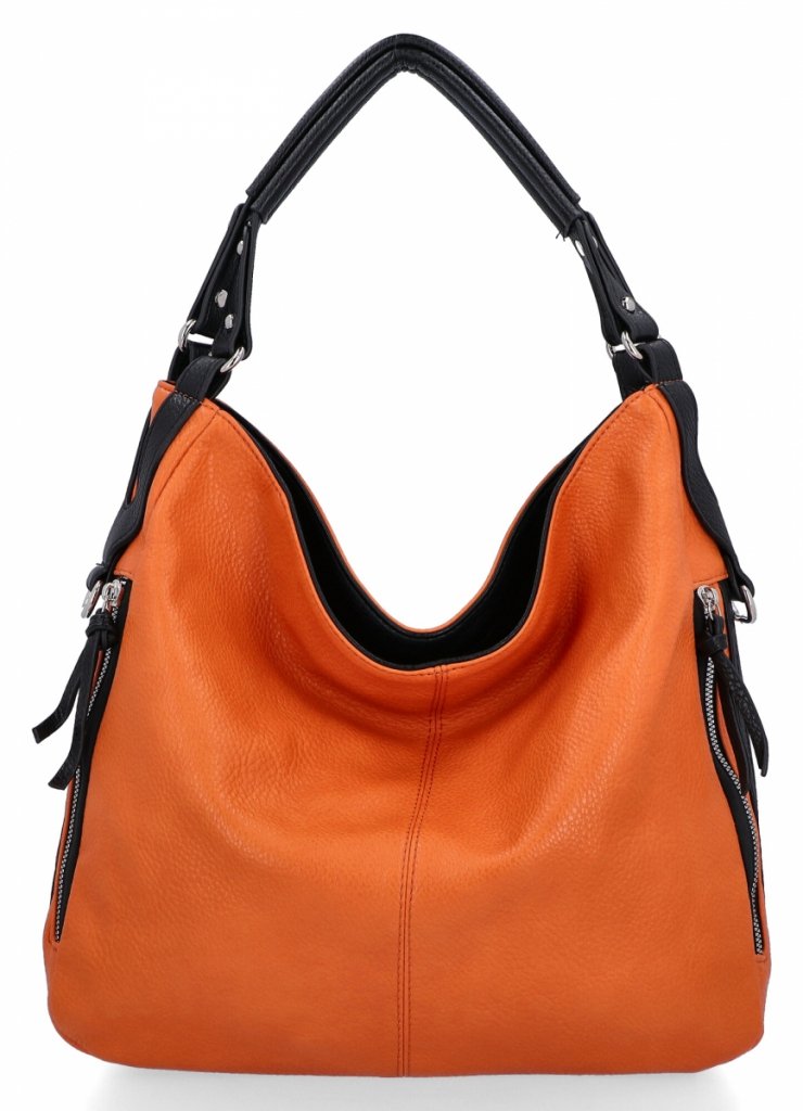 Uniwersalna Torebka Damska XL Hernan HB038 Pomarańczowa - Panitorbalska.pl