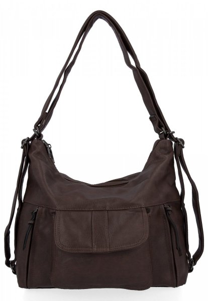 Dámská kabelka univerzální Hernan čokoládová HB0373 - DÁMSKÉ KABELKY