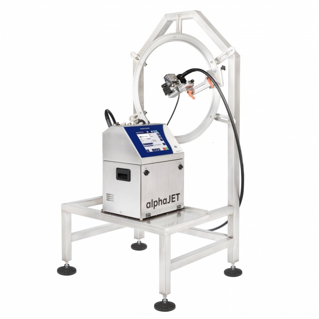 Coding station with radial printhead adjustment mechanism - Coding-machines