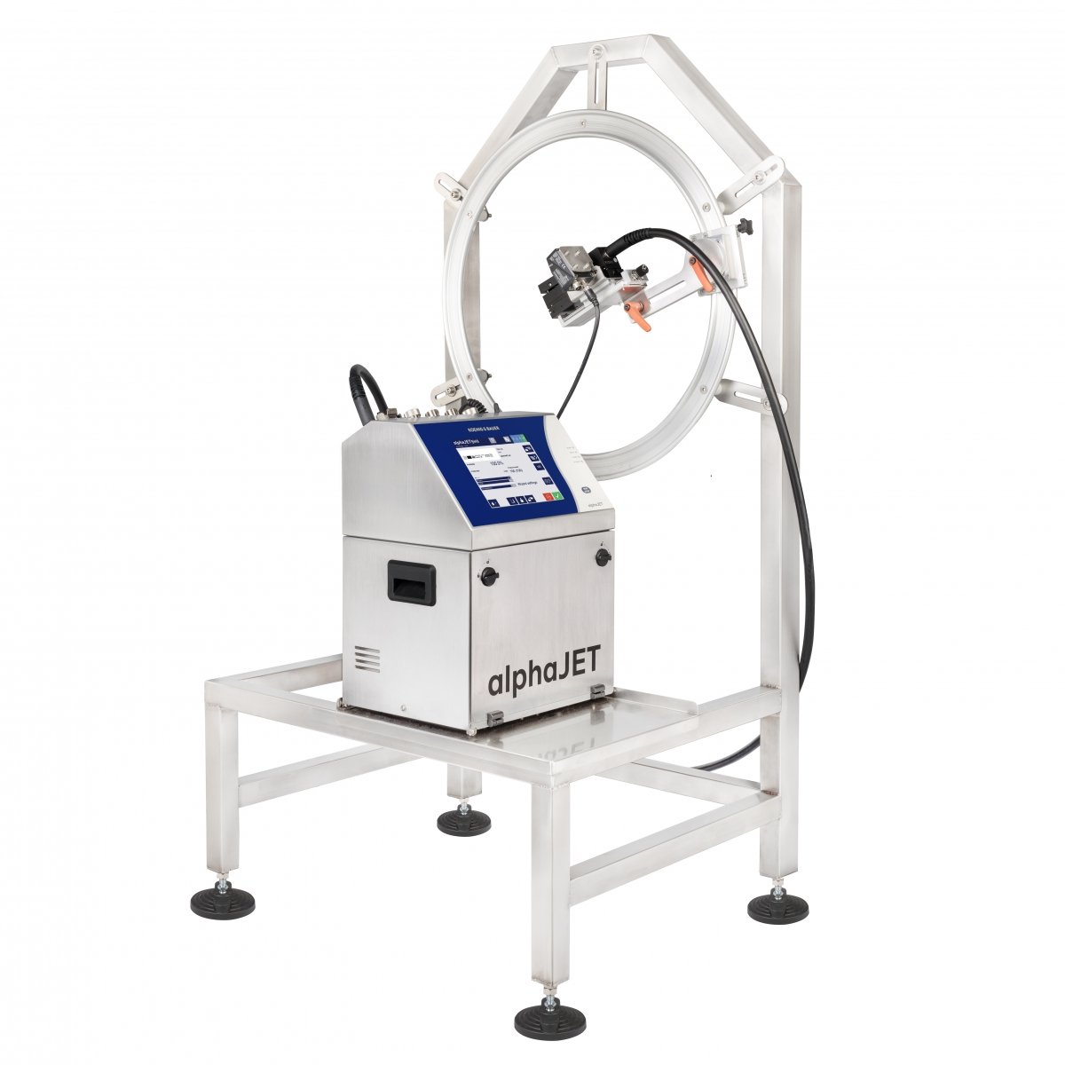 Coding station with radial printhead adjustment mechanism - Coding-machines