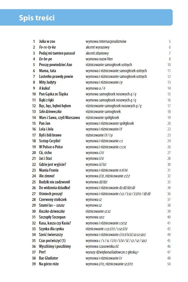 Fonetyka. Testuj Swój Polski A1-B1 - A1 - Introduction to Polish ...
