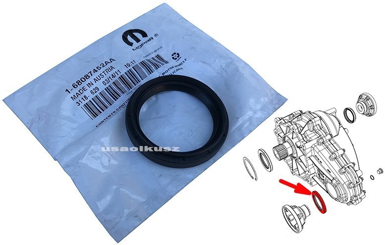 Uszczelniacz przedniego wału reduktora MP2010 MOPAR Jeep Grand Cherokee ...