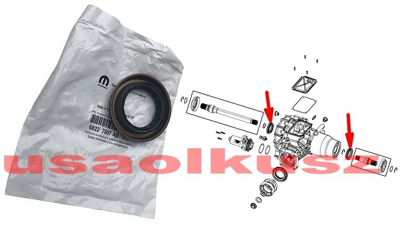 Uszczelniacz półosi tylnej Chrysler 200 AWD - Most tylny - 200 - Chrysler