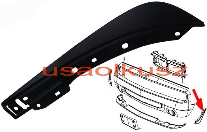 Ślizg mocowanie zderzaka przedniego lewe Dodge Challenger - KAROSERIA ...