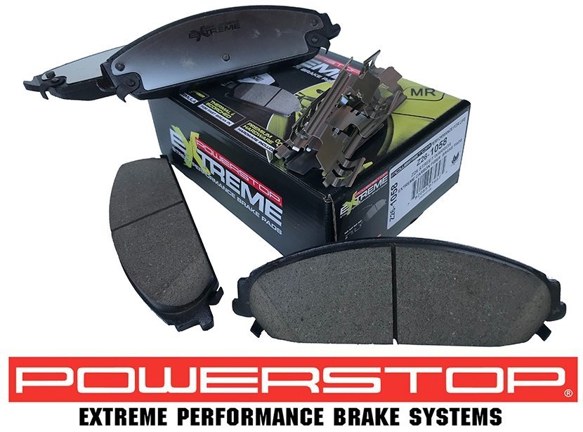 Przednie CERAMICZNE klocki hamulcowe POWERSTOP Z26 Dodge Challenger - PREMIUM - Do tarcz 345mm ...