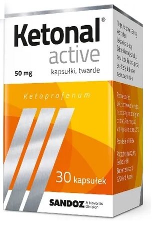Ketonal Active 50 mg 30 kapsułek twardych | Polskimarket.nl