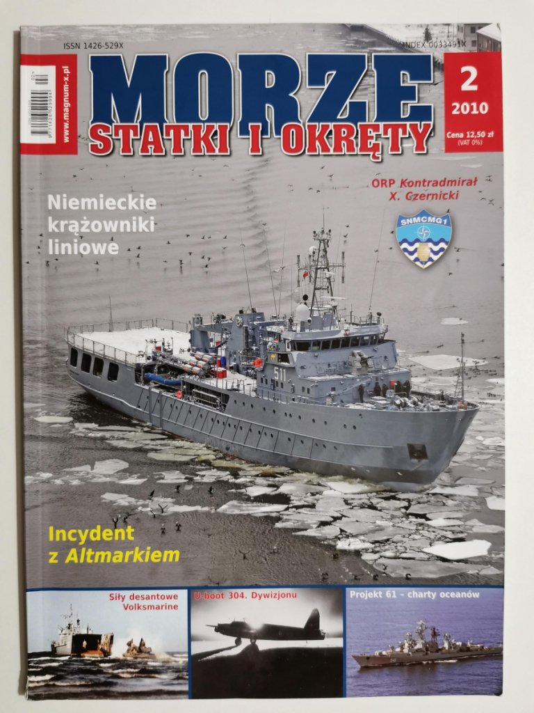MORZE STATKI I OKRĘTY NR 2 2010 - Wojsko, militaria - CZASOPISMA