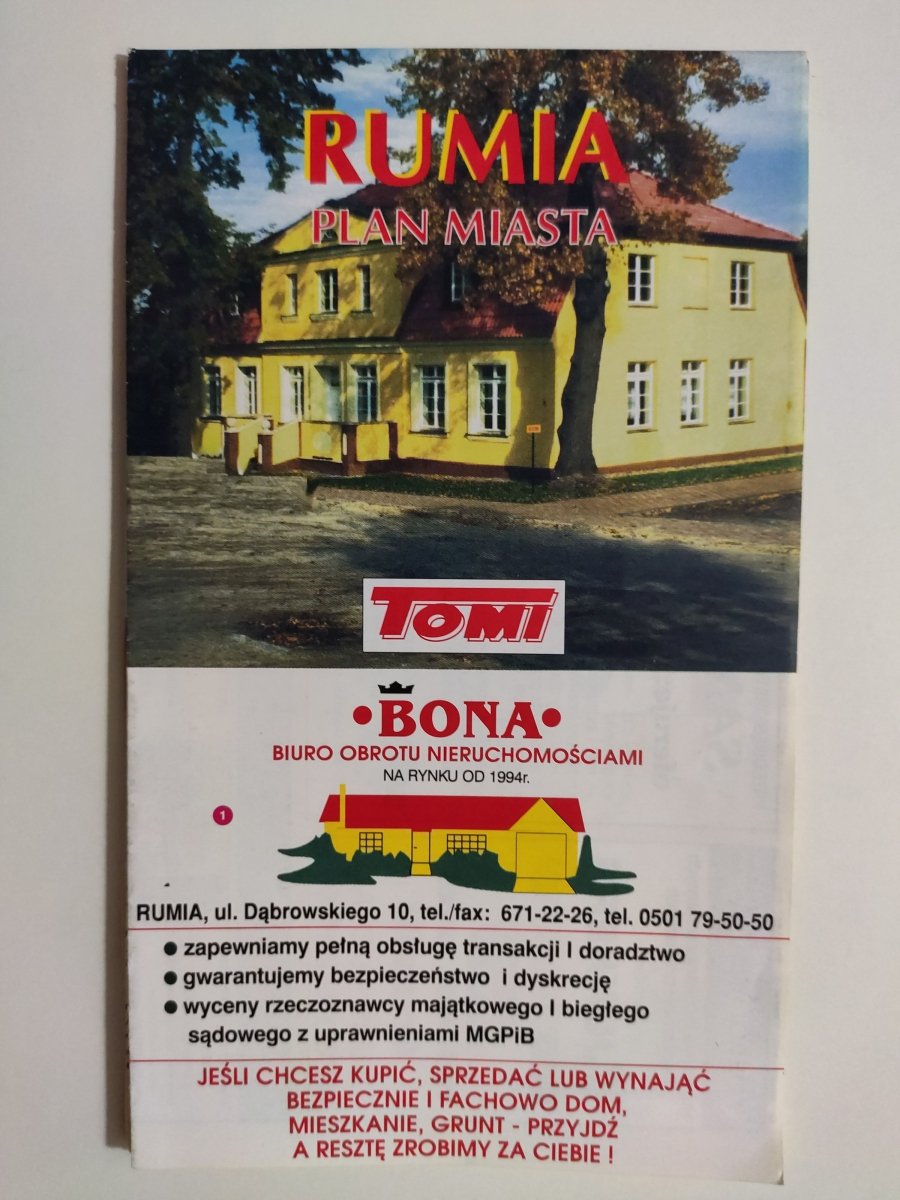 RUMIA PLAN MIASTA - Mapy, atlasy, plany miast - MAPY, PRZEWODNIKI ...