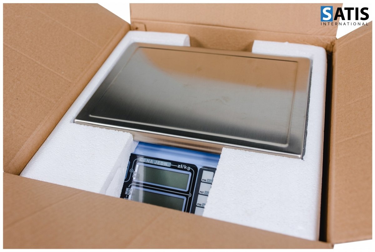 Waga Sklepowa Kalkulacyjna z Legalizacją 15kg / 6kg dokładność 5g /2g RS232 CPT10 6/15kg RS ...