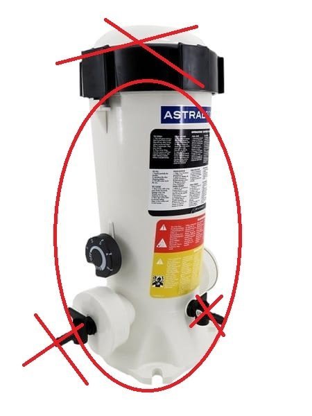 Korpus dozownika przepływowego Astralpool 24430⭐AMBaseny