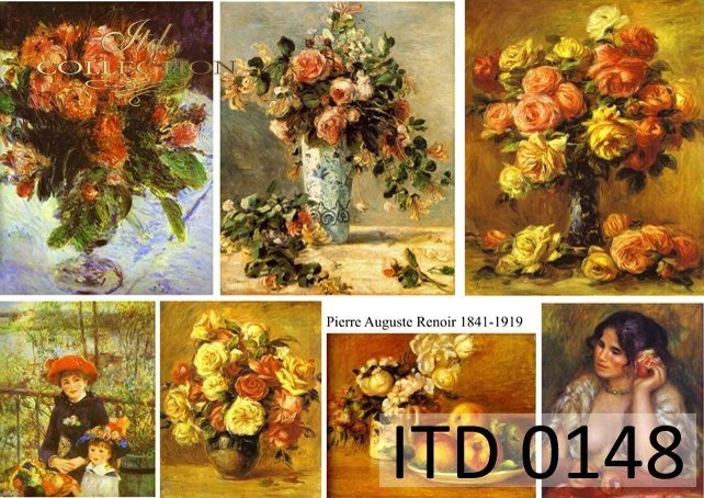 Decoupage paper ITD 0148 - decoupage classical paper malarstwo Pierre ...
