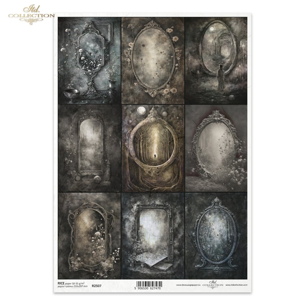 Rice paper R2507 * dark landscape, mysterious scenery