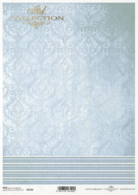 Rice paper R2230 * Wallpaper motifs, pastel backgrounds, slides