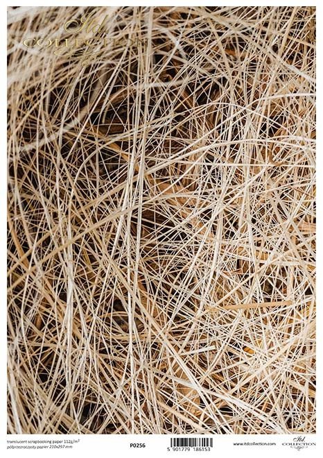 translucent scrapbooking paper P0256 * hay