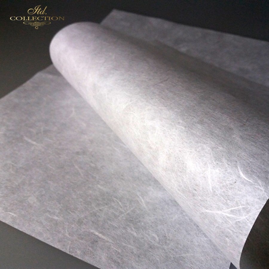 Rice paper R1687 - black graphics, hare, crown, laurel wreath, laurel