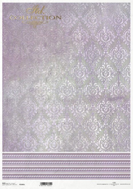 Rice paper A3 R1065L - Wallpaper motifs, pastel backgrounds, slides