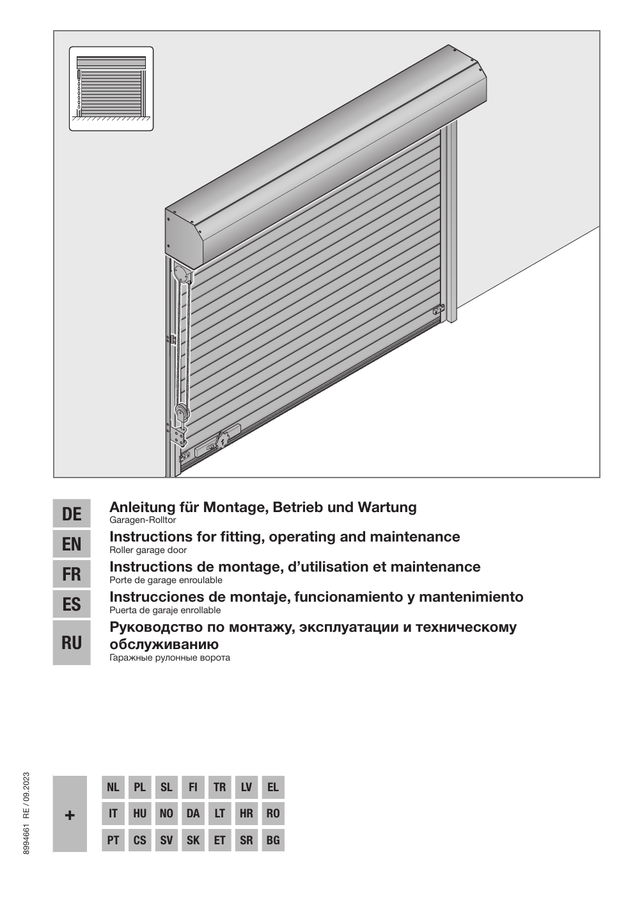 Instrukcja montażu, eksploatacji i konserwacji - Garażowa brama ...